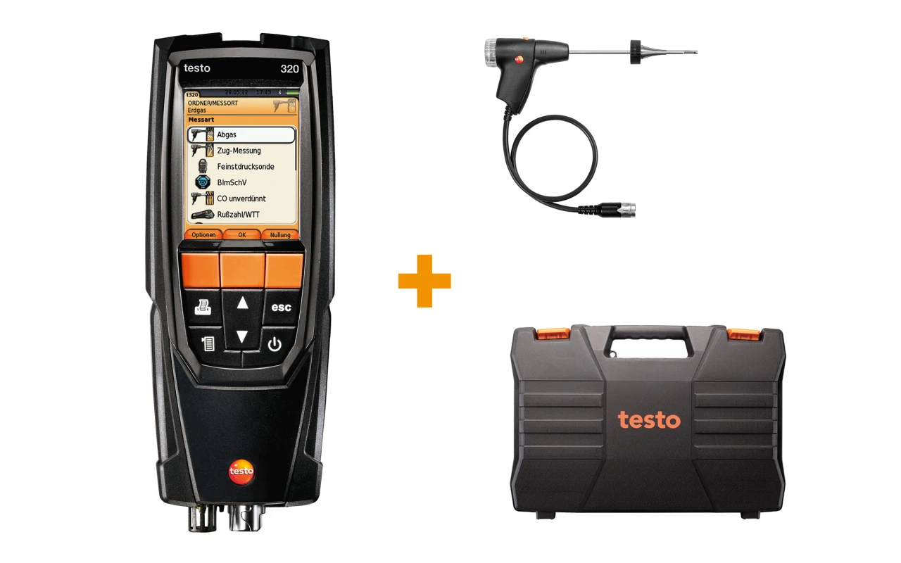 testo 320 Baca Gazı Analizörü